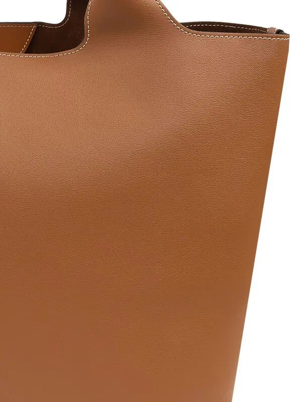 Tod'S Medium Leather Tote Bag - Brown | Editorialist