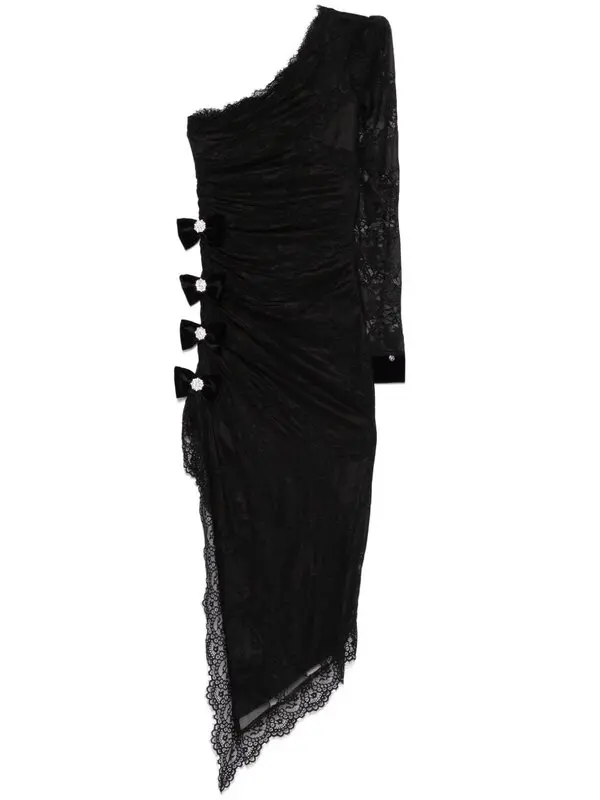 NISSA Crystal-embellished Midi Dress
