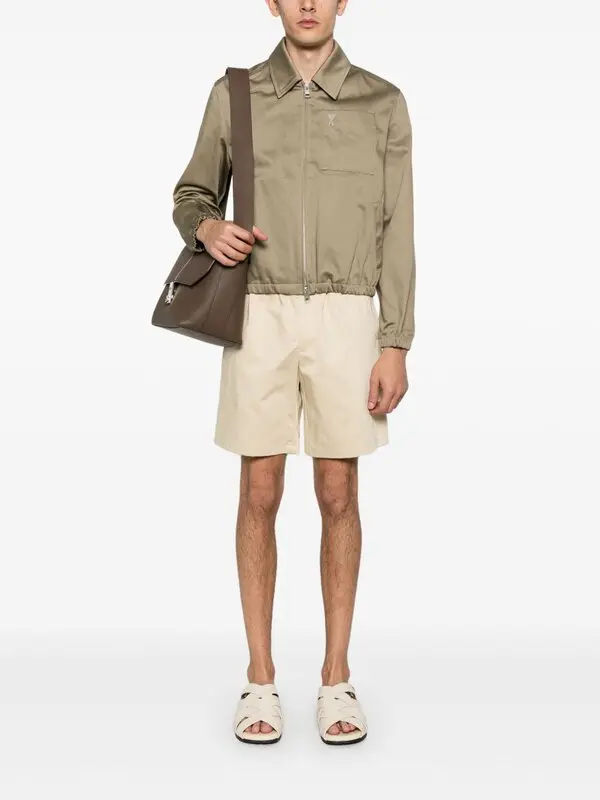 Ami Cotton Chino Shorts - Neutrals