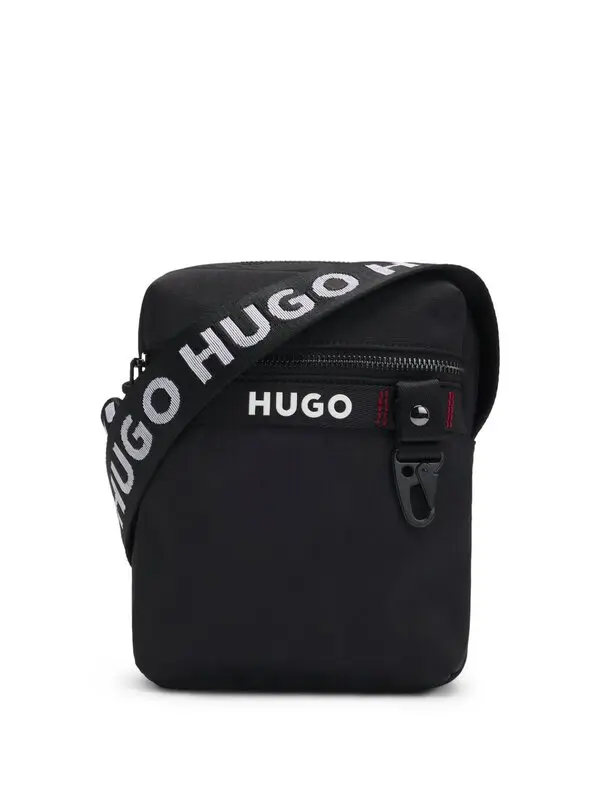 Hugo Logo Messenger Bag - Black