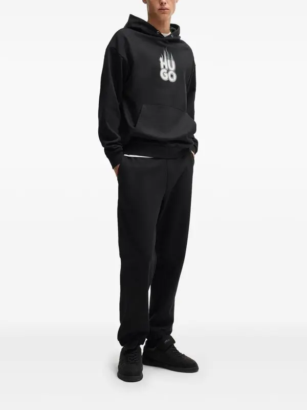 Hugo Smoked-logo Cotton Track Pants