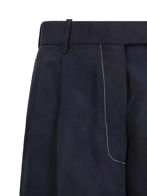 Thom Browne High-waisted Straight Trousers - Blue