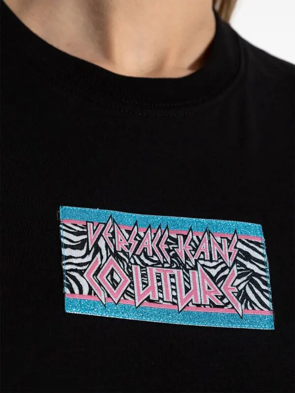 Versace Logo-patch T-shirt