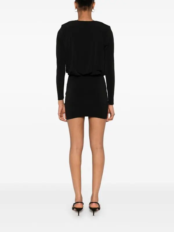 NISSA Floral-appliqué Mini Dress