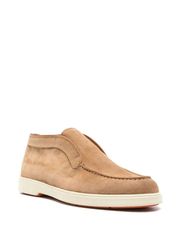 Santoni Suede Boots - Neutrals