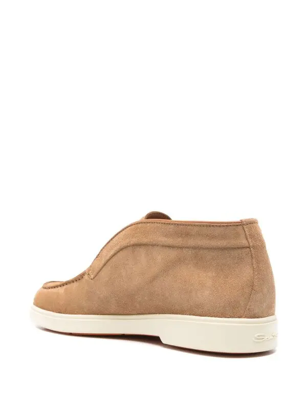Santoni Suede Boots - Neutrals