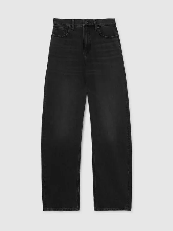 Good American Relaxed Barrel Jeans - Black