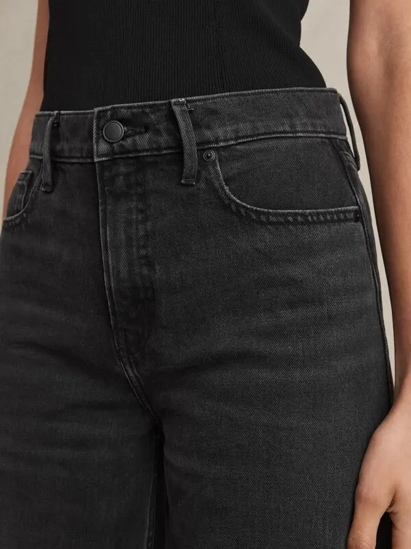 Good American Relaxed Barrel Jeans - Black