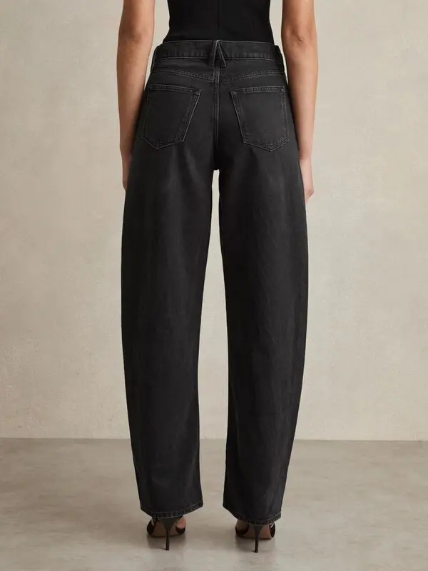 Good American Relaxed Barrel Jeans - Black