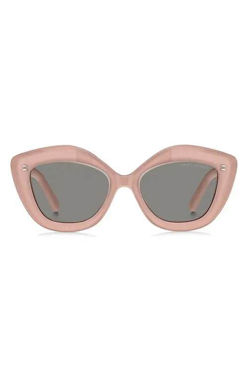 Marc Jacobs 52mm Cat Eye Sunglasses - Crystal Pink/ Grey