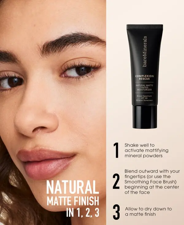 BareMinerals® Complexion Rescue Natural Matte Tinted Moisturizer Mineral Spf 30 - Opal 01