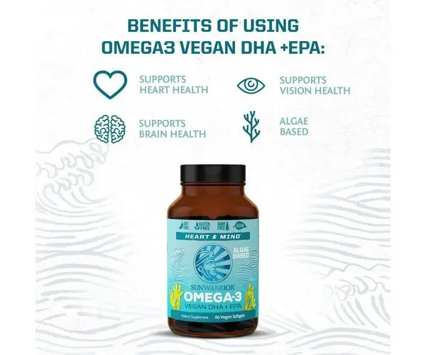 SUNWARRIOR Omega 3 Capsules - No Color