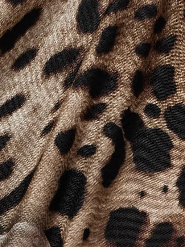 Dolce & Gabbana Leopard-print Silk Pareo