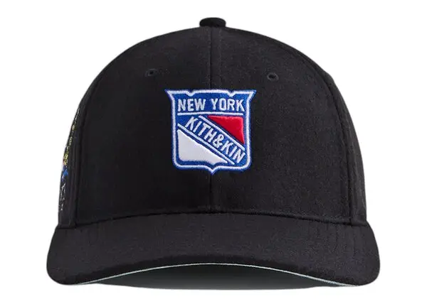 Kith X 47 New York Rangers Franchise Long Sleeve Cap - Black