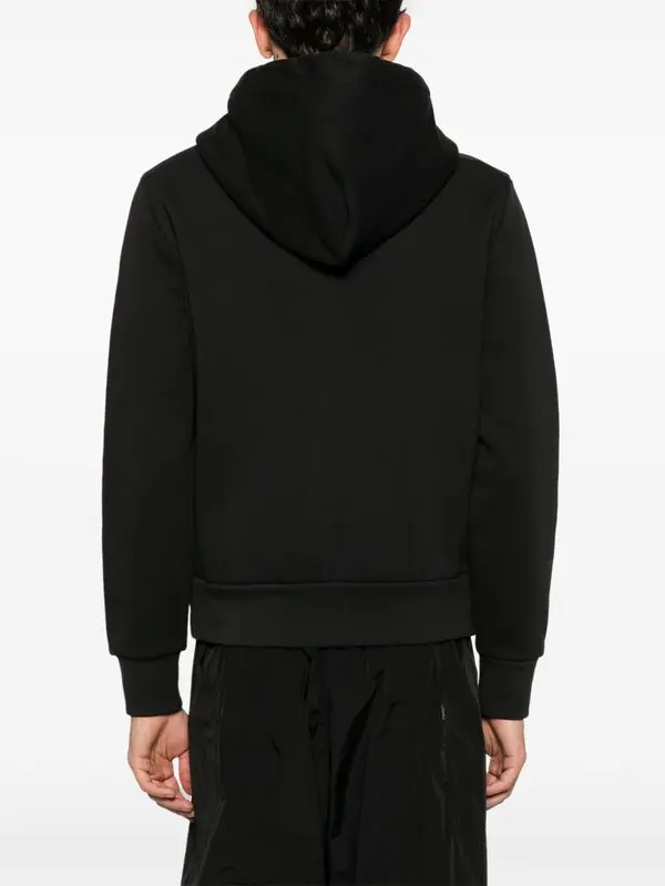 Moncler Cotton Zip-up Hoodie - Black | Editorialist