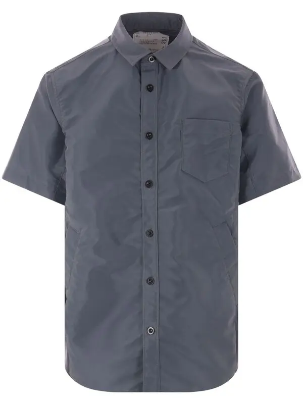Sacai Short-sleeved Twill Shirt