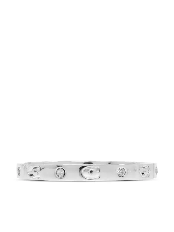Coach Crystal-embellished Bracelet - Silver