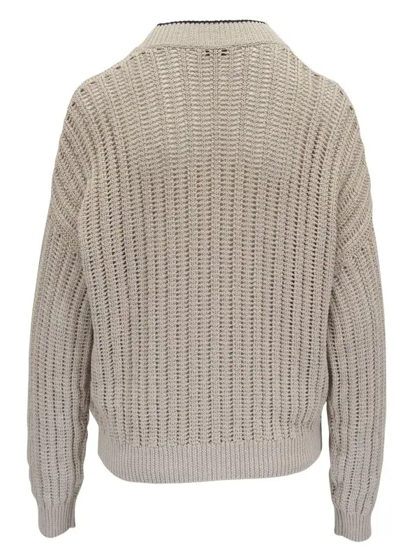Brunello Cucinelli Contrast-trim Cardigan