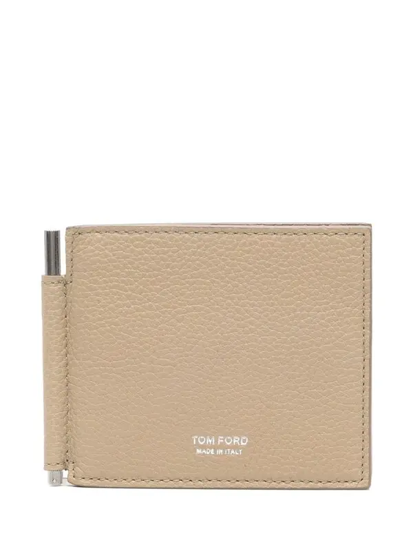 TOM FORD Leather Wallet - Neutrals