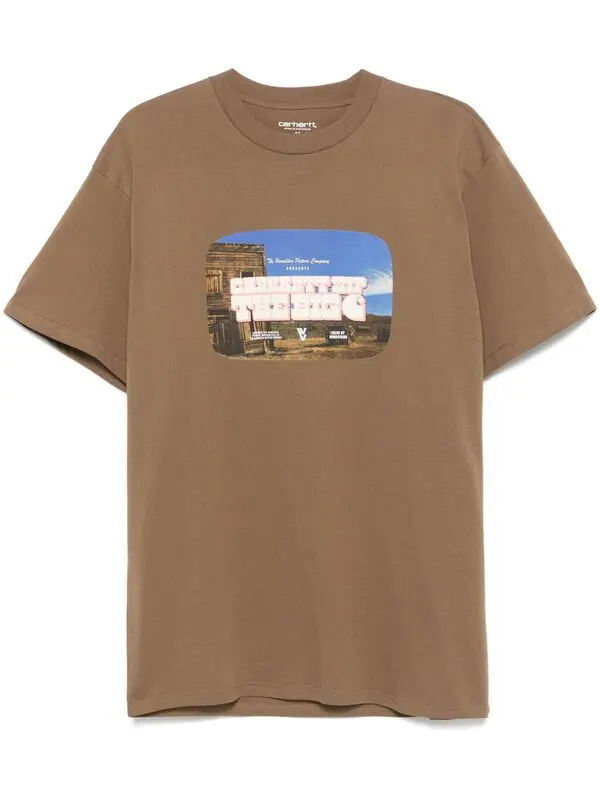 Carhartt Work In Progress Greatest Flicks T-shirt - Brown