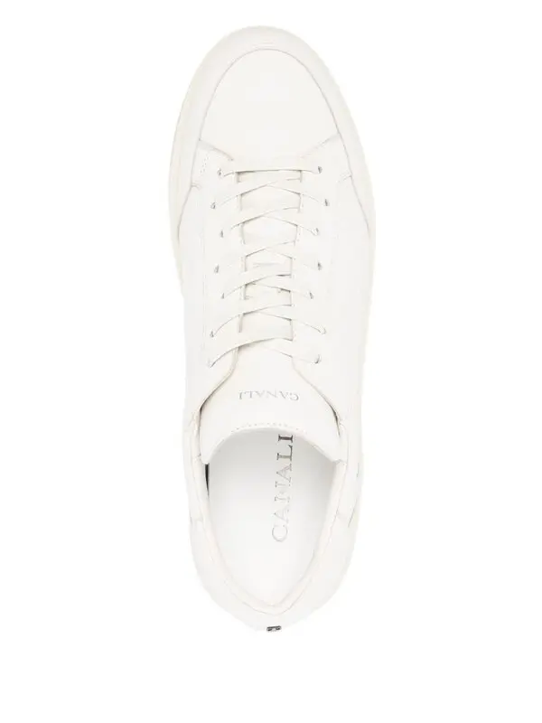 Canali Leather Sneakers - Neutrals