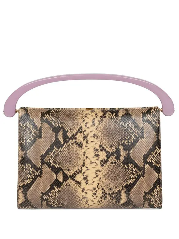 Dries Van Noten Snakeskin-print Tote Bag