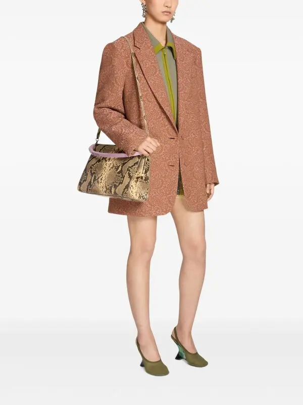Dries Van Noten Snakeskin-print Tote Bag