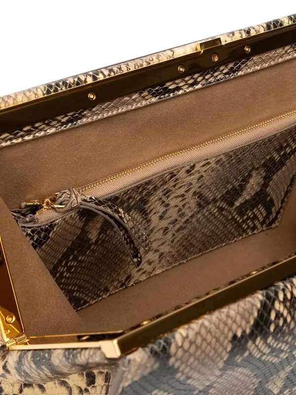 Dries Van Noten Snakeskin-print Tote Bag