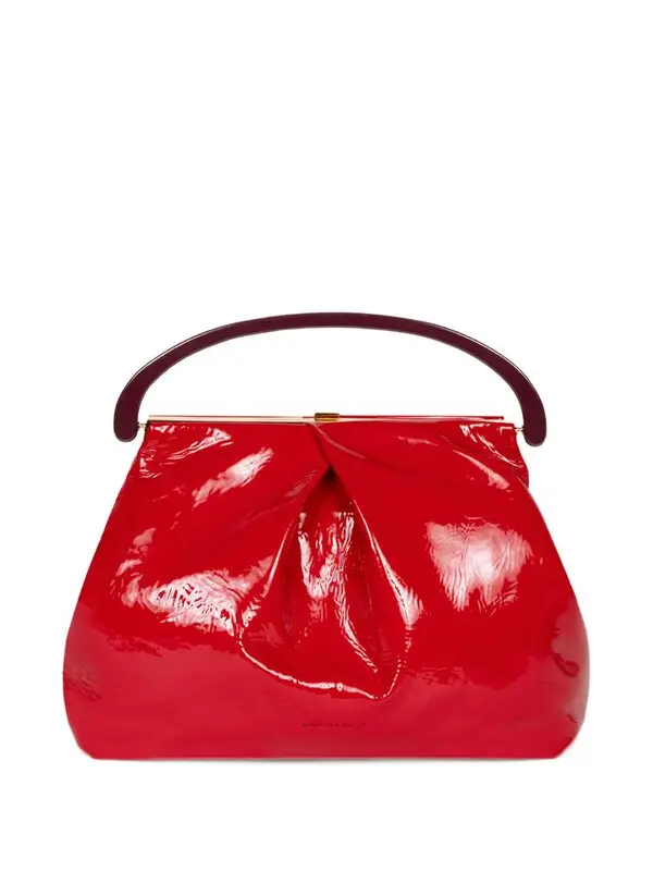 Dries Van Noten Folded Leather Cross Body Bag - Red | Editorialist