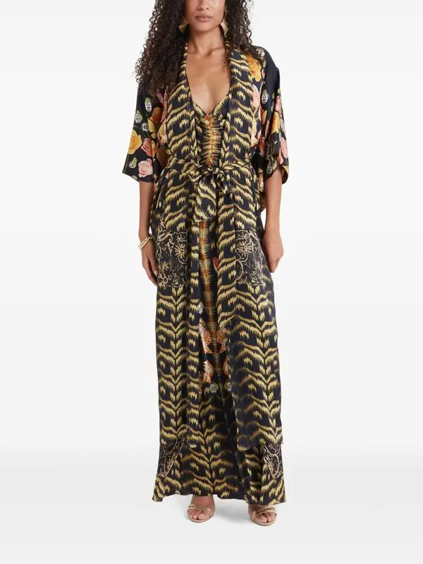 TEMPERLEY LONDON Cleo Long Coat - Black