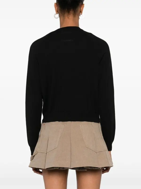 Moschino Crew-neck Cardigan - Black