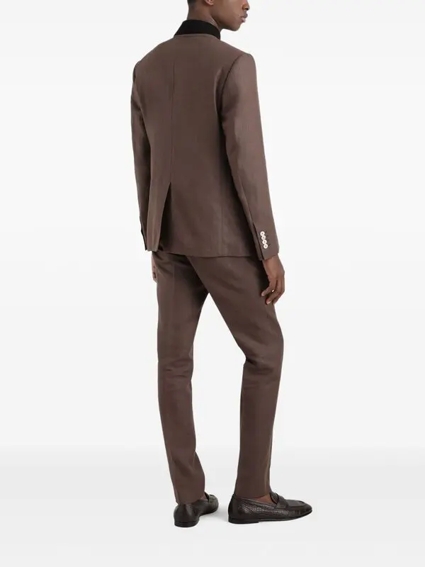 Dolce & Gabbana Pressed-crease Trousers - Brown
