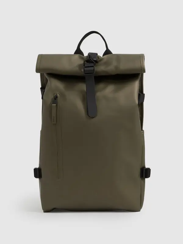 Rains Large Rolltop Backpack - Revel Brass Green