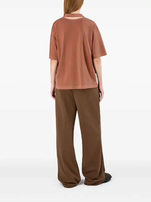 Camper Cut-out Detail T-shirt - Red
