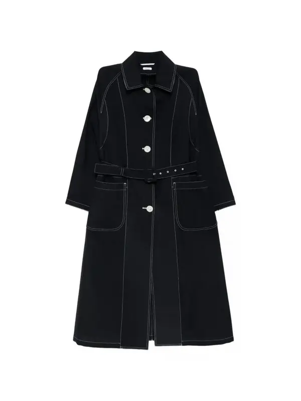 Thom Browne Patch Pocket Car Coat - Blue