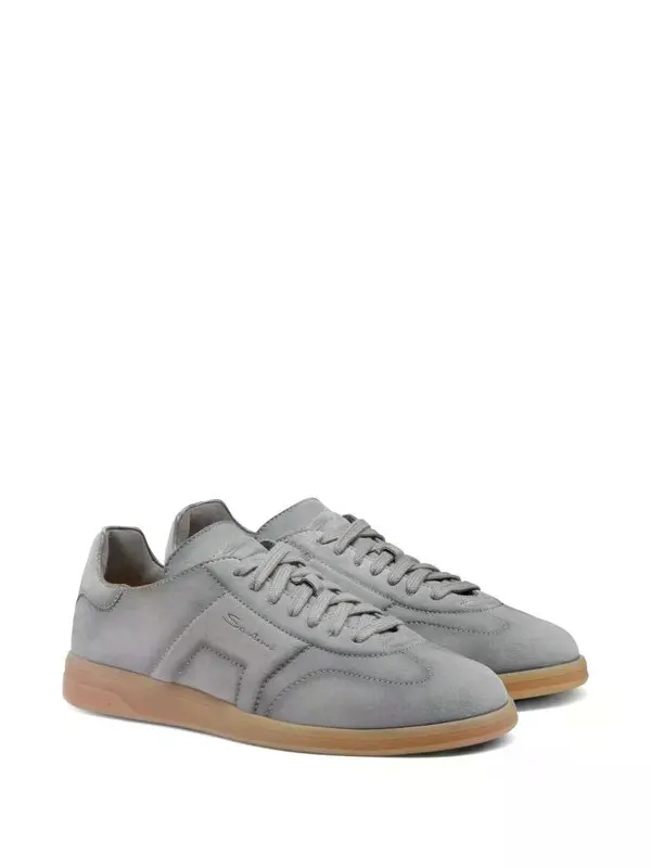 Santoni Suede Low Top Sneakers