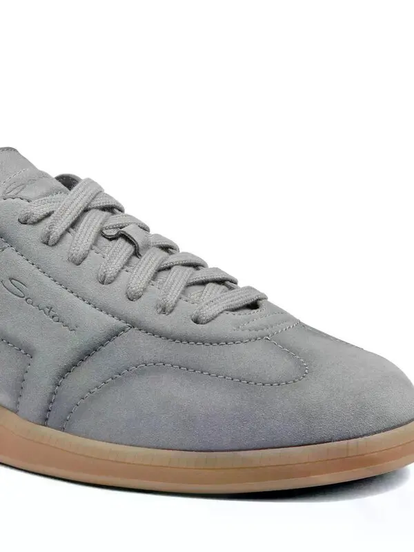 Santoni Suede Low Top Sneakers