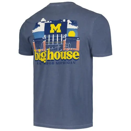 IMAGE ONE Michigan Wolverines "the Big House" Graphic T-shirt
