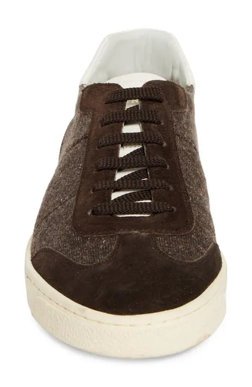 Brunello Cucinelli Mixed Media Low Top Sneaker