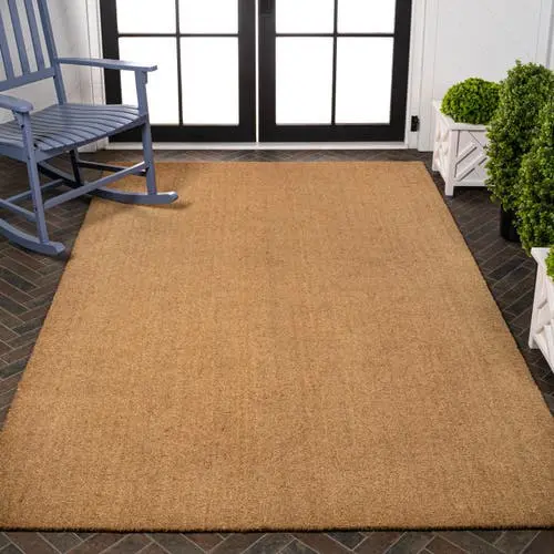 JONATHAN Y Peater Classic Casual Commerical Natural Coir Mat Indoor/outdoor