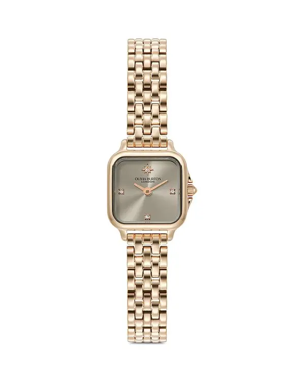 OLIVIA BURTON Grosvenor Mini Watch - Grey/rose Gold
