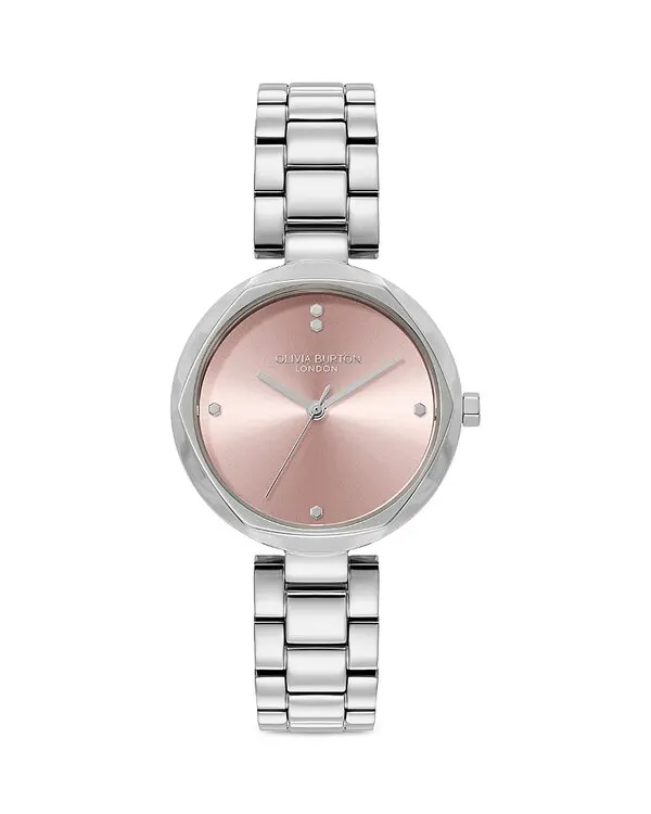 OLIVIA BURTON Dimension Watch, 32mm - Pink/silver