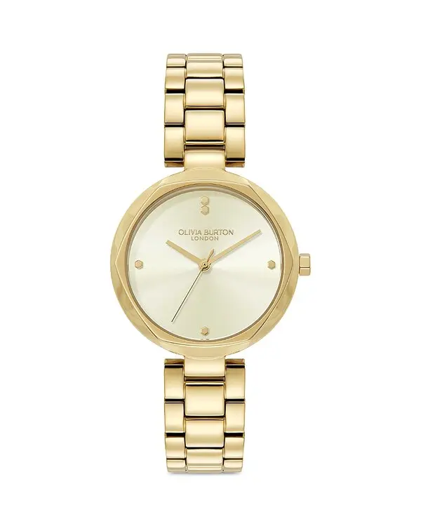 OLIVIA BURTON Dimension 32mm Watch - Ivory/gold