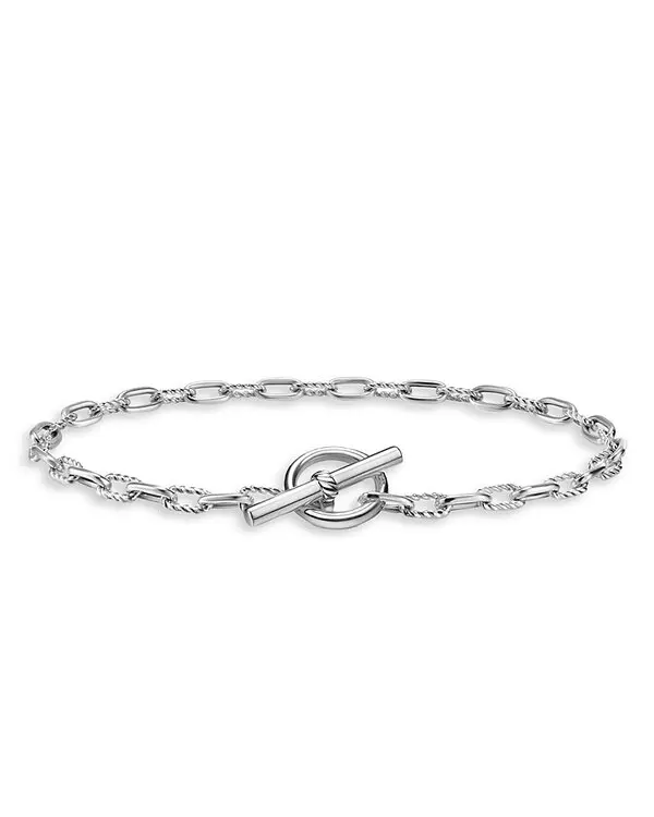 David Yurman Dy Madison Chain Toggle Bracelet - Silver