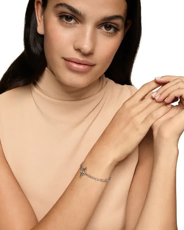 David Yurman Dy Madison Chain Toggle Bracelet - Silver