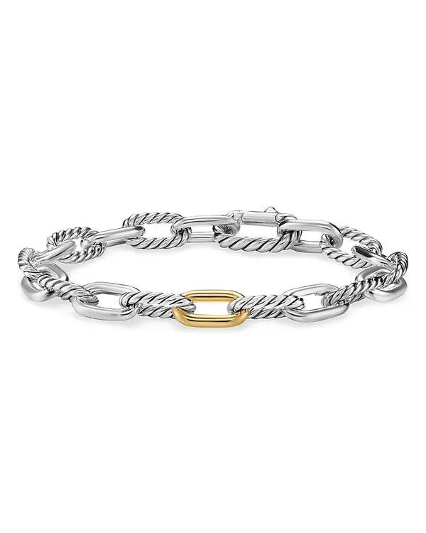 David Yurman Dy Madison Chain Bracelet - Silver/gold