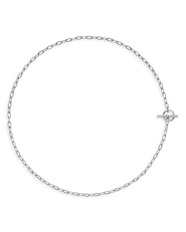 David Yurman Dy Madison Toggle Chain Necklace - Silver