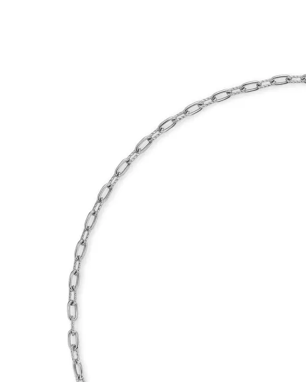 David Yurman Dy Madison Toggle Chain Necklace - Silver