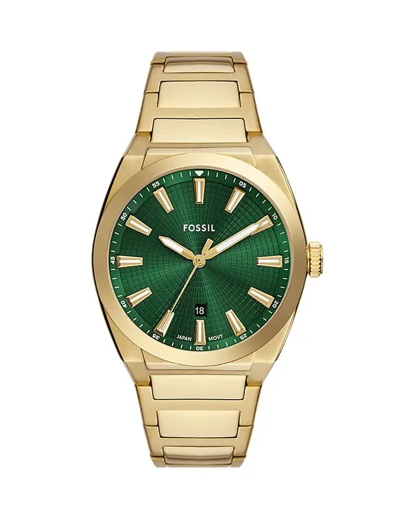 Fossil Everett Strap Watch - Green/gold