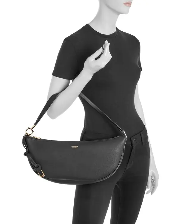 FERRAGAMO Smile Leather Shoulder Bag